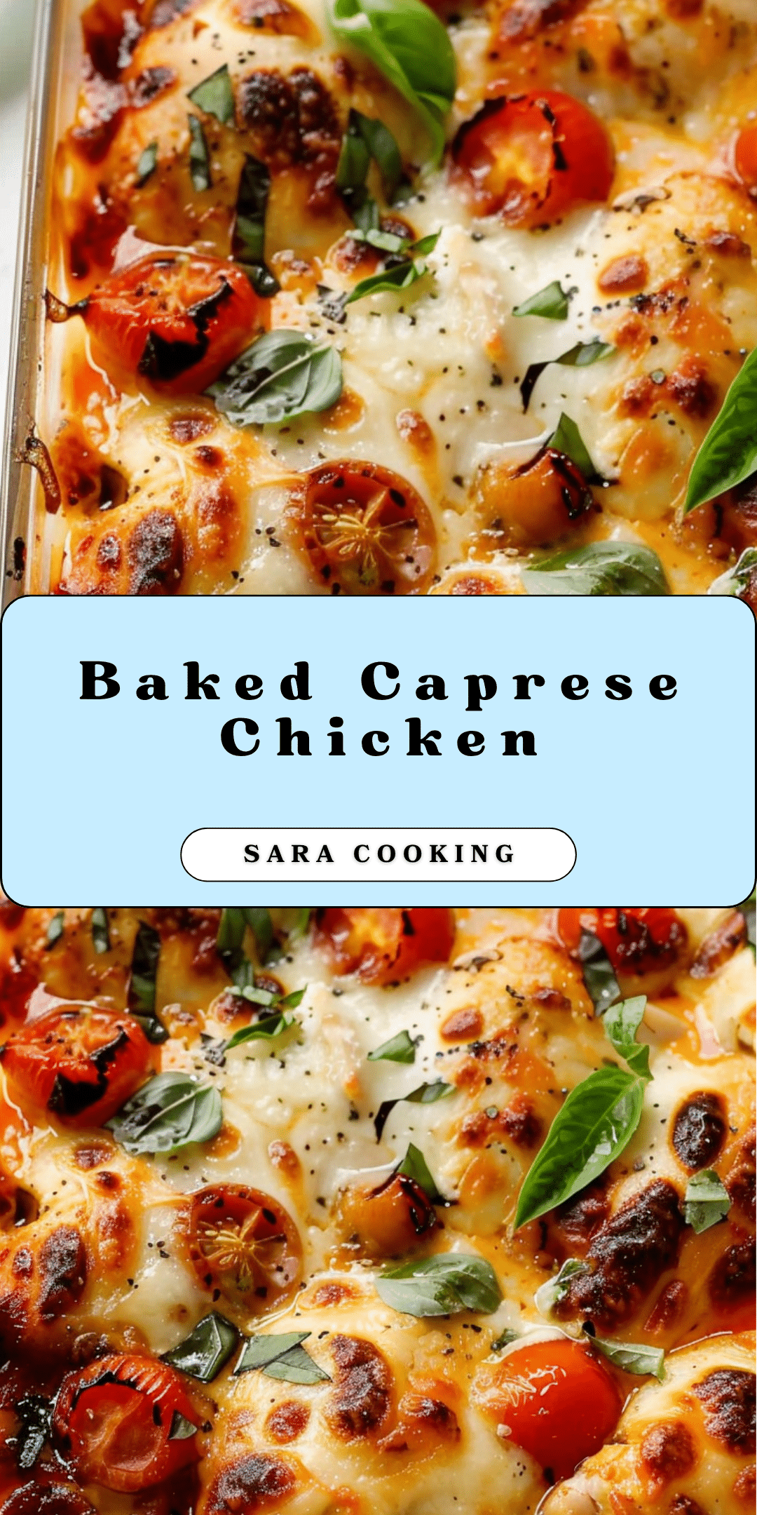 Baked Caprese Chicken | Sara Cooking