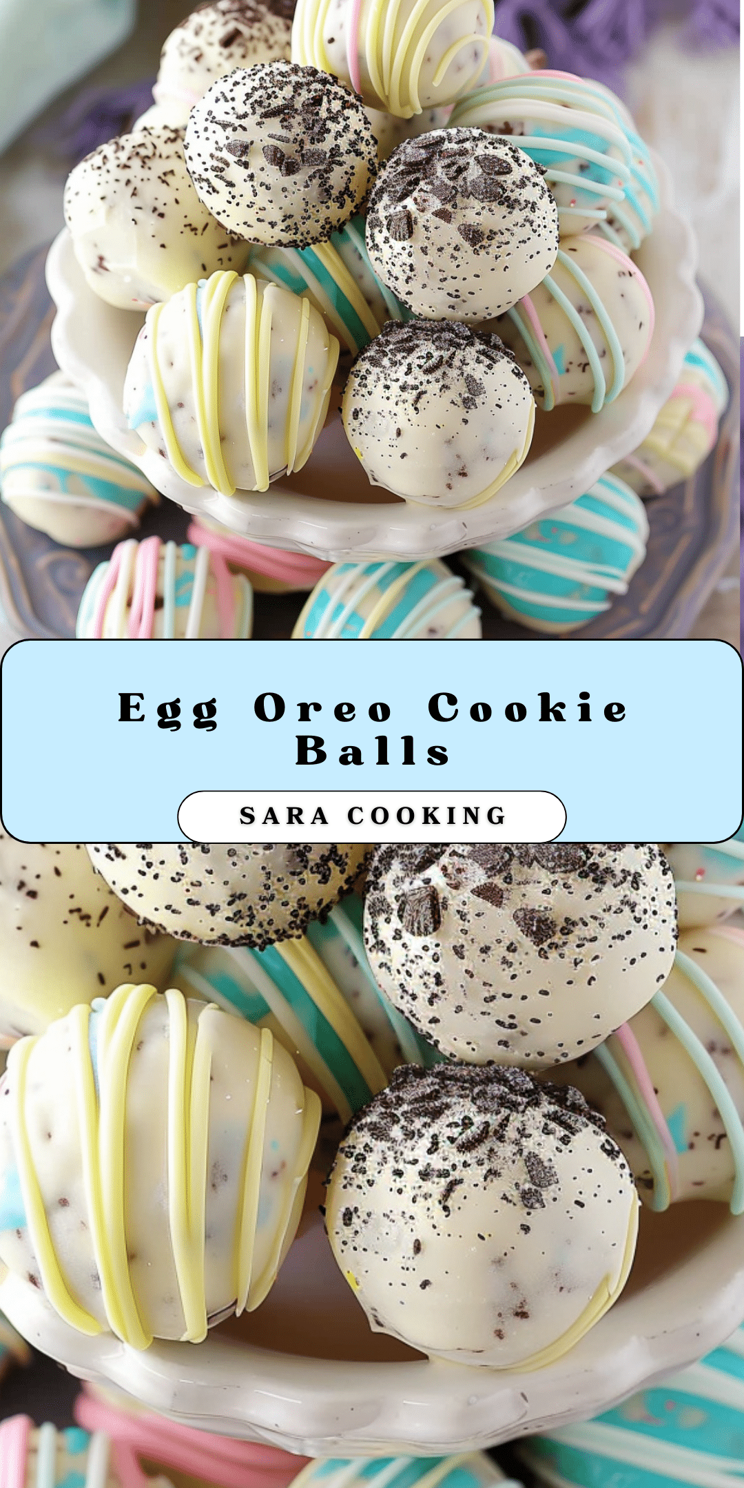 Egg Oreo Cookie Balls | Sara Cooking