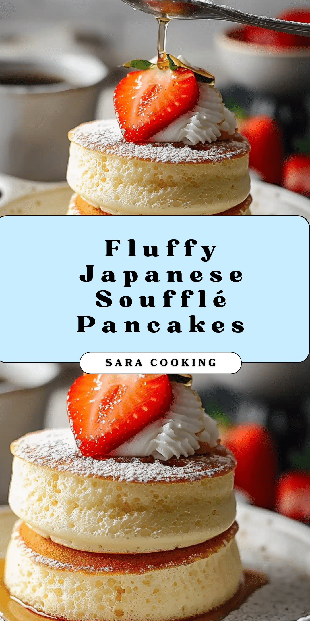 Fluffy Japanese Soufflé Pancakes | Sara Cooking
