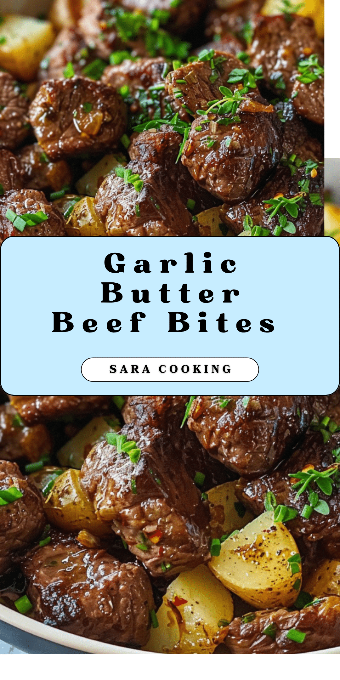 Garlic Butter Beef Bites with Potatoe | Sara Cooking