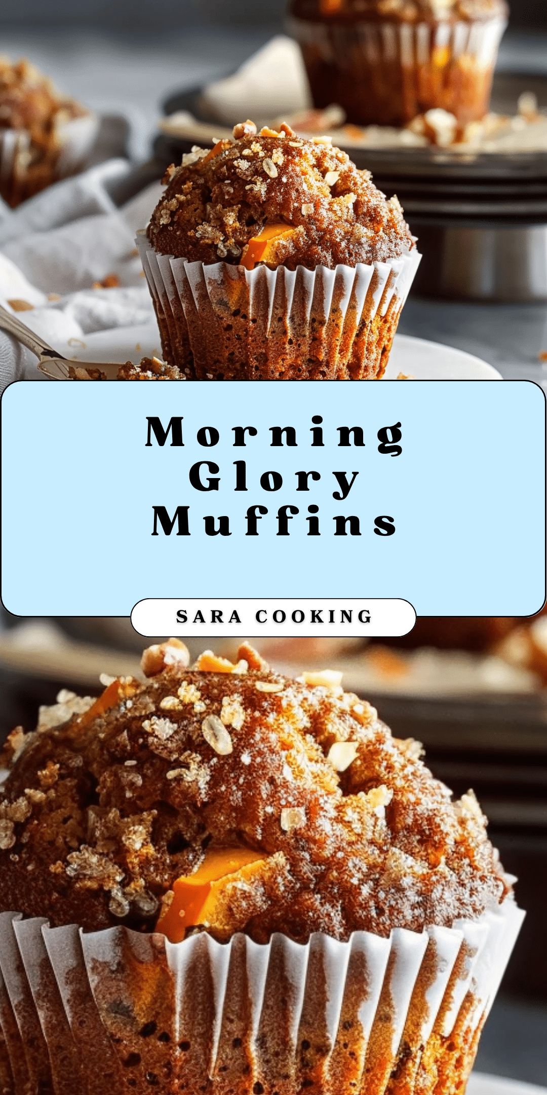 Morning Glory Muffins | Sara Cooking