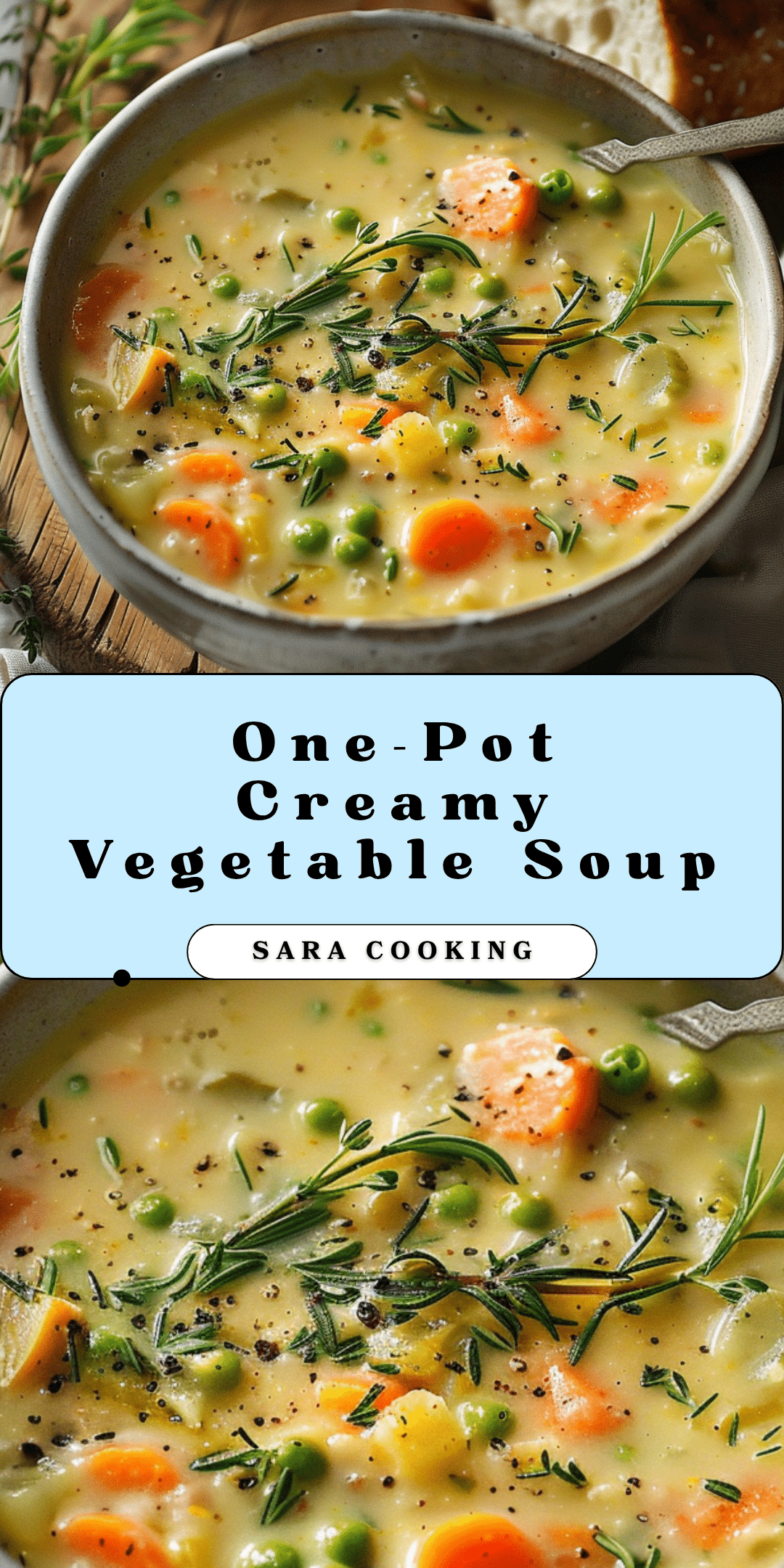 One-Pot Creamy Vegetable Soup | Sara Cooking