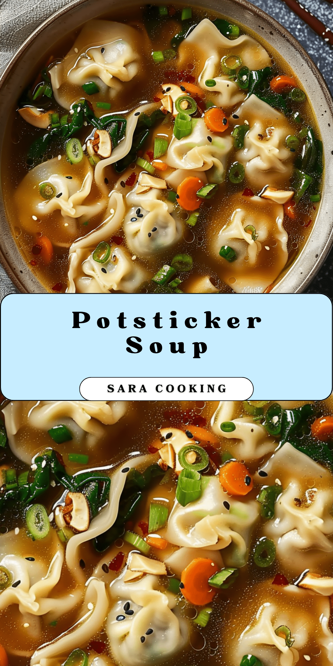 Potsticker Soup | Sara Cooking