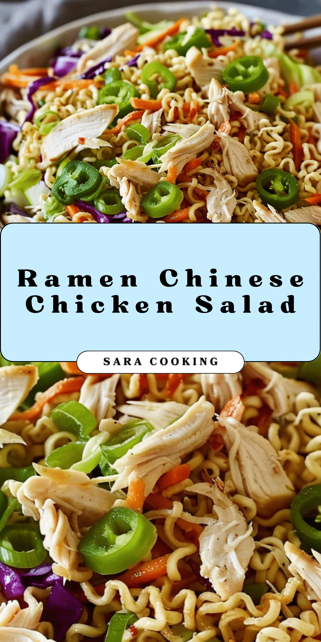 Ramen Chinese Chicken Salad | Sara Cooking