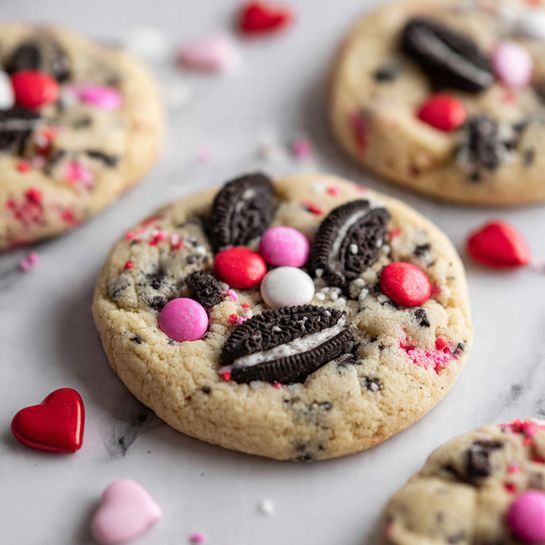 Valentine's Day Oreo M&M's Cookies - Fun & Festive Treats