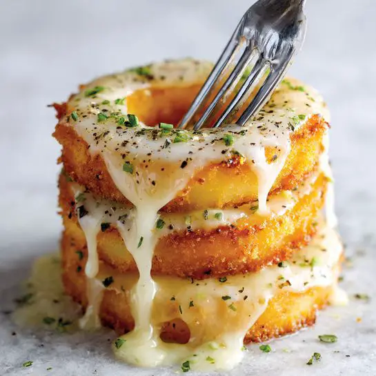 Baked Sweet Onion Dish with Three Types of Cheese | Cozy & Cheesy